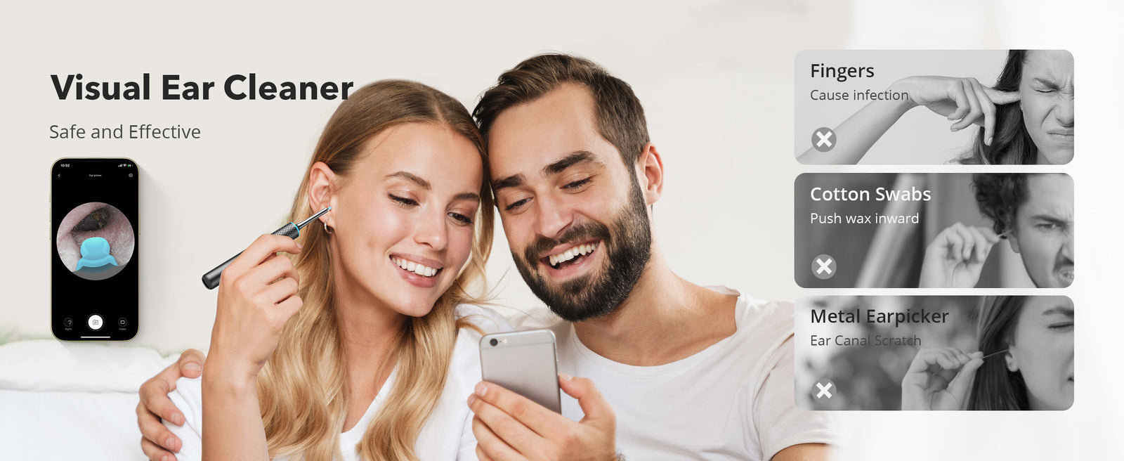 Bebird EarSight Cleaner - Earwax Removal Kit | Gentle & Effective