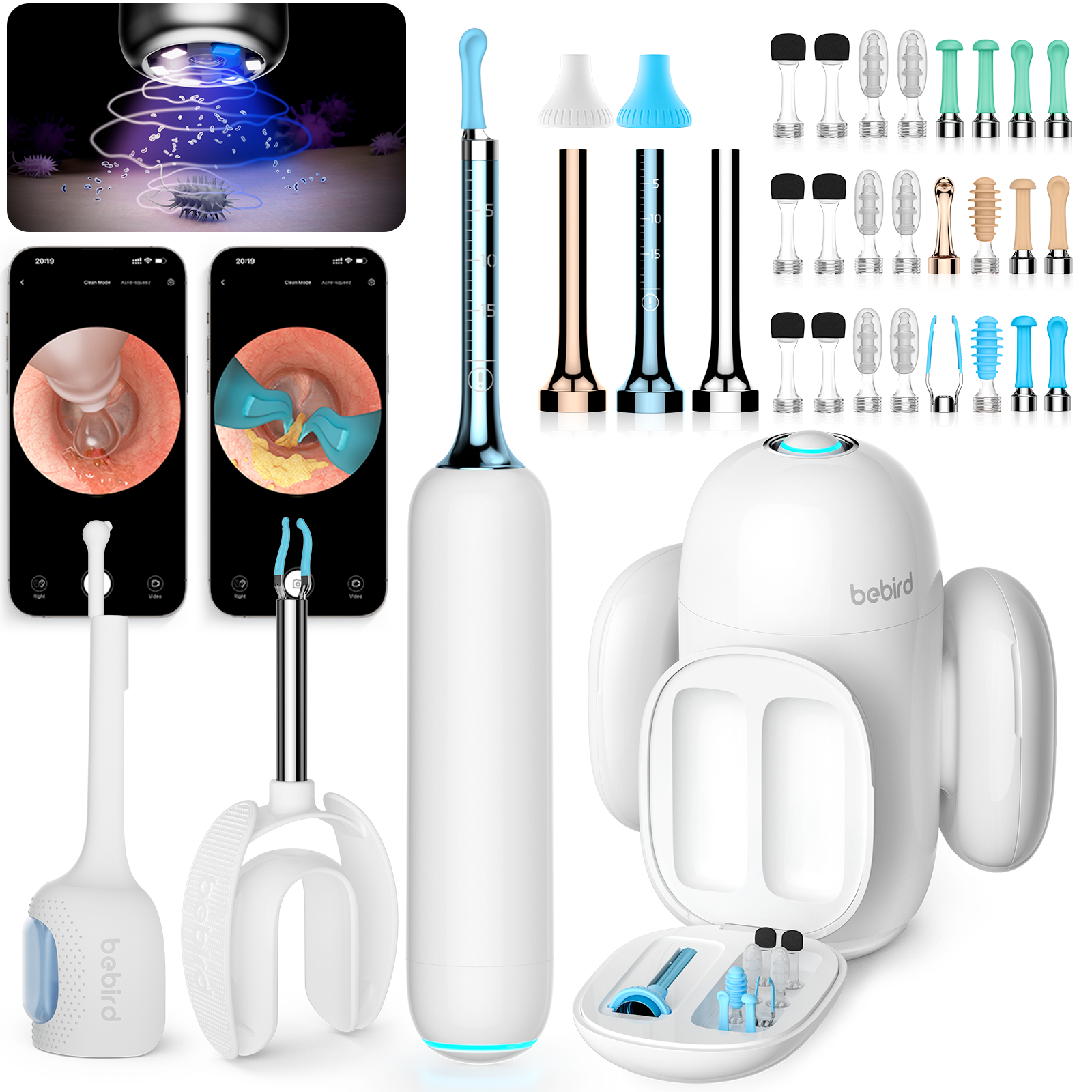 Bebird EarSight Complete | All-in-One Ear Wax Removal Kit | FDA-Cleared