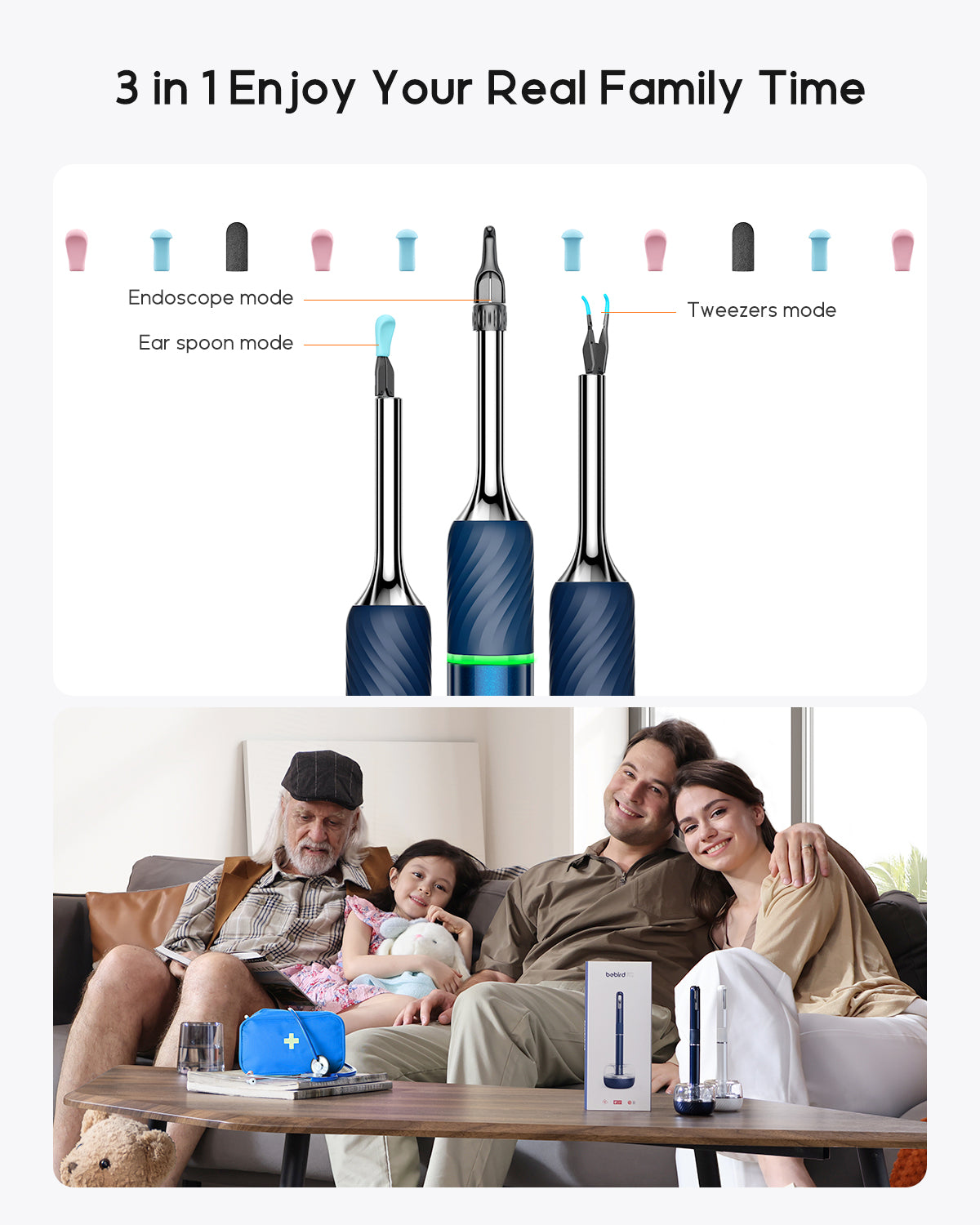 Ear Camera Wax Removal & Ear Suction Tool - Bebird Earsight Pro