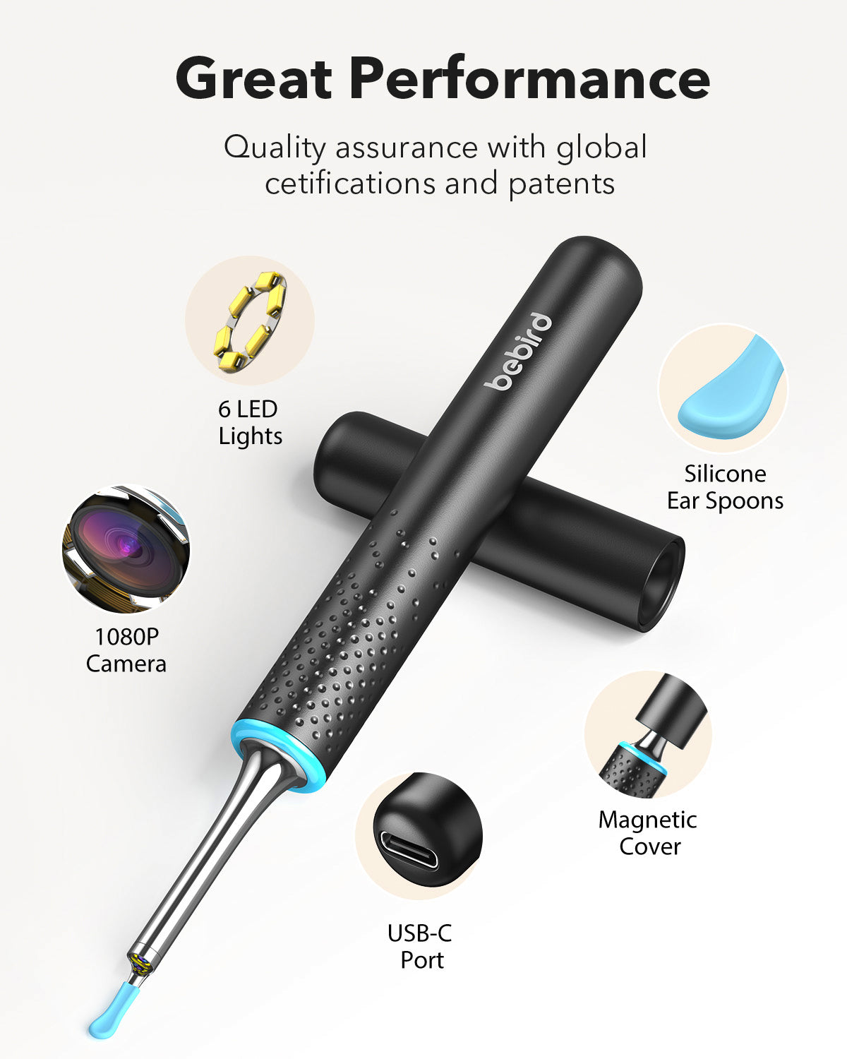 Bebird Wireless Ear Cleaner with a Camera - Individual Cleaning