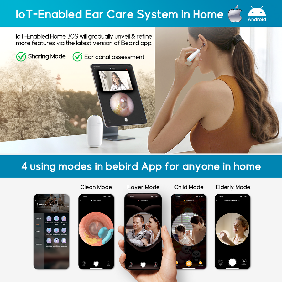Bebird EarSight Complete | All-in-One Ear Wax Removal Kit | FDA-Cleared