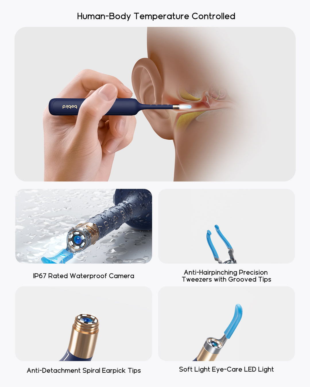 Bebird EarSight Plus – Smart Ear Wax Removal with Camera | FDA-Cleared